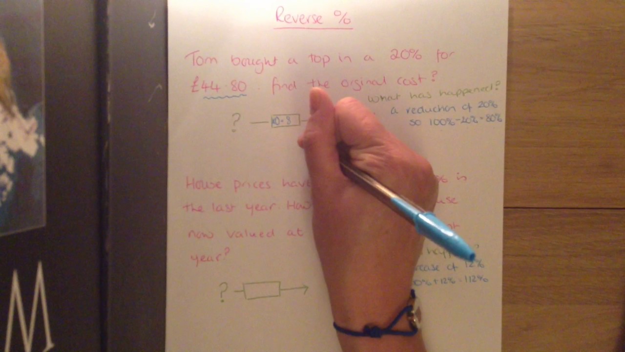 Reverse Percentages Method YouTube reverse-percentages-method-youtube