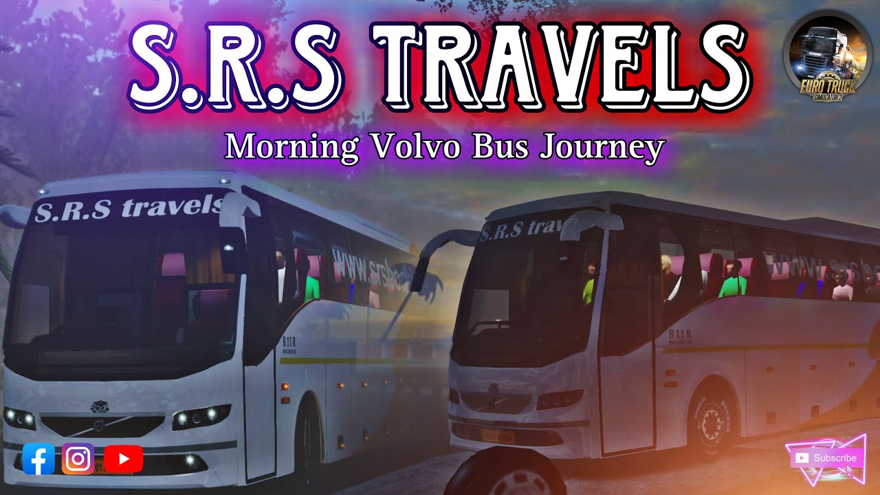 SRS Travels Volvo B11R Bus On Crazy Narrow Road | Morning Volvo Bus ...