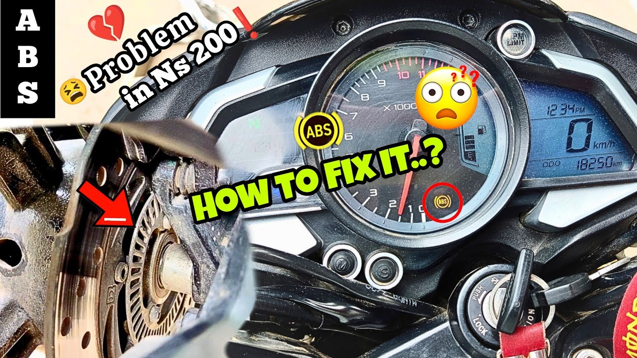 💔Abs problem in our Ns 200 | How to fix it ? | Abs plate damaged😫 ...