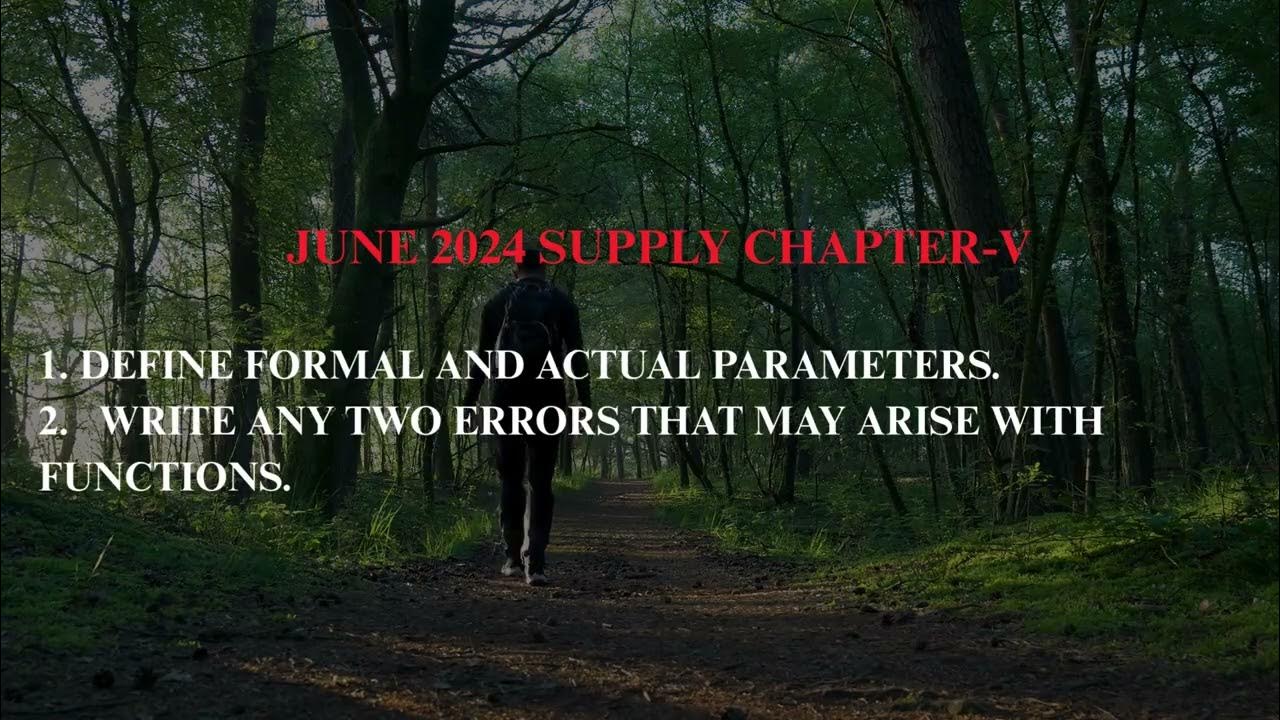 Introduction to Programming, JNTUK, R23, UNIT V 2 Marks - YouTube