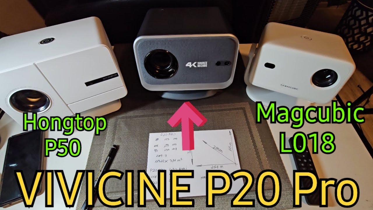 Test projektora Led Vivicine P20 Pro i porównanie z Magcubic L018 - YouTube
