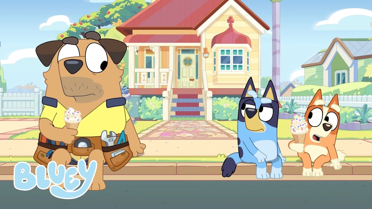 Chocolate Milk and Big Belt - Series 3 | Tradies | Bluey - YouTube