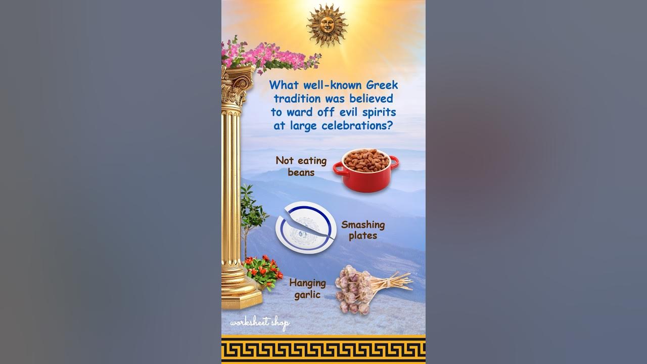 Guess The Greek Tradition That Terrifies Evil Spirits! - Greek History ...