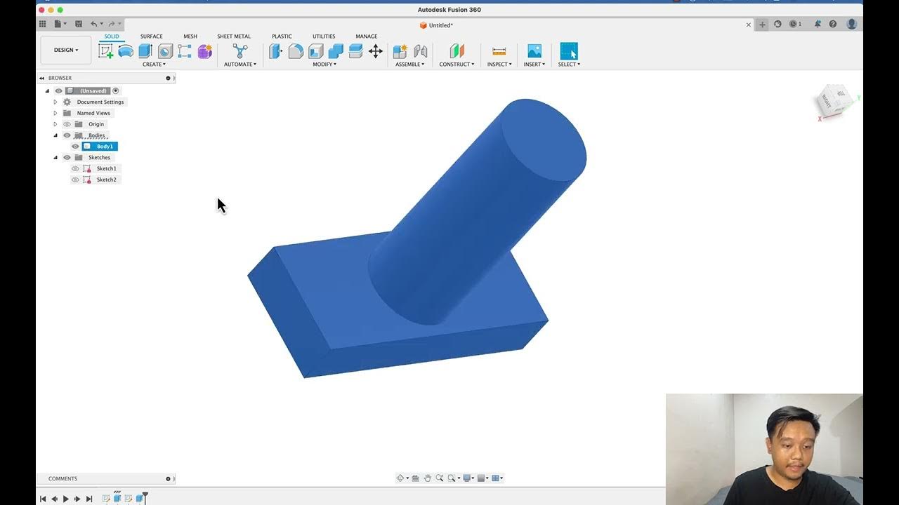 Autodesk fusion 360 Tutorial for absolute beginner - YouTube