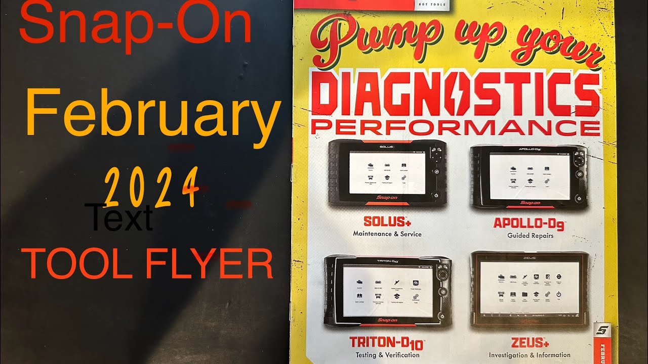 🟠 NEW Snap-On FEBRUARY 2024 Tool Flyer…. Not much here … - YouTube