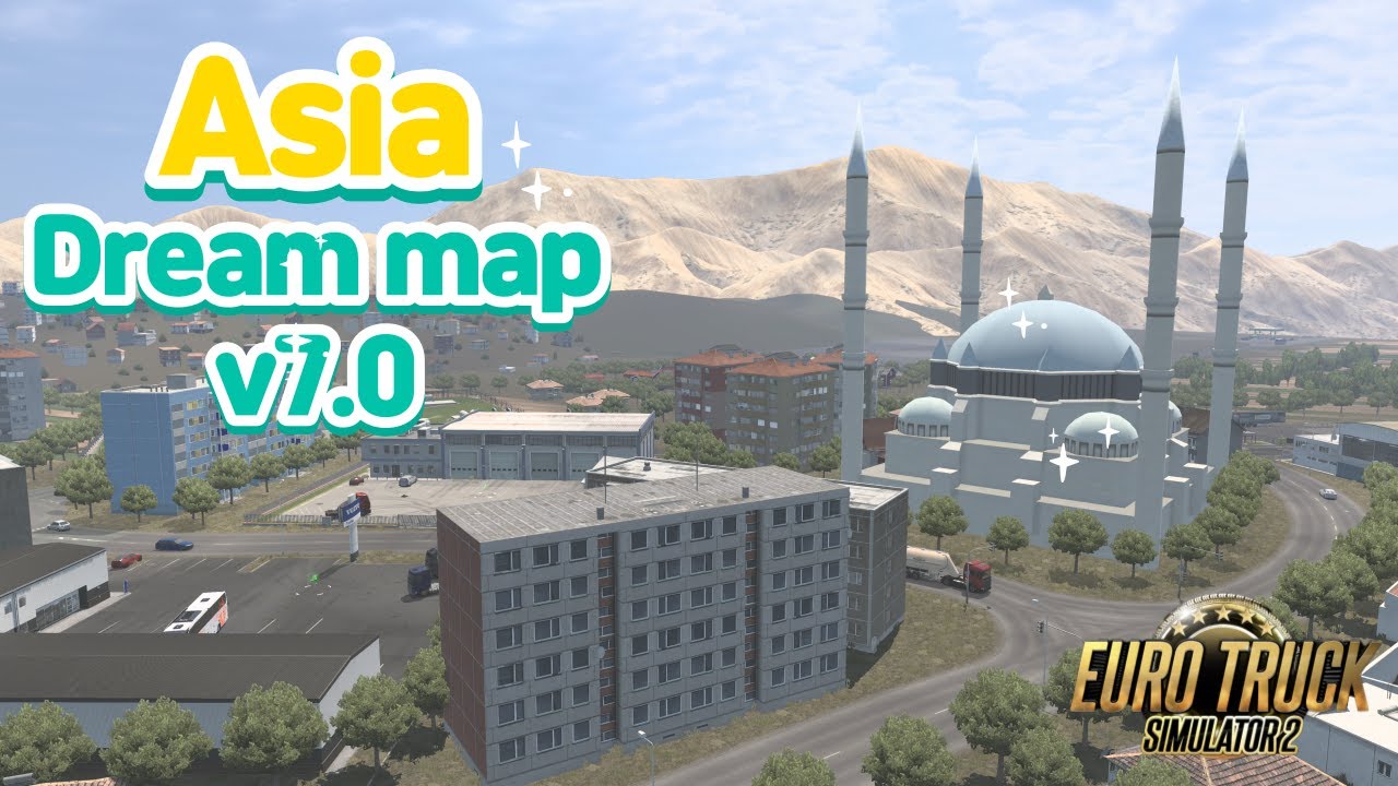[유로트럭2] 아시아 꿈의 지도~ 버젼7 아시아는 좋아요~~ Asia Dream map V7.0 1.49 - YouTube