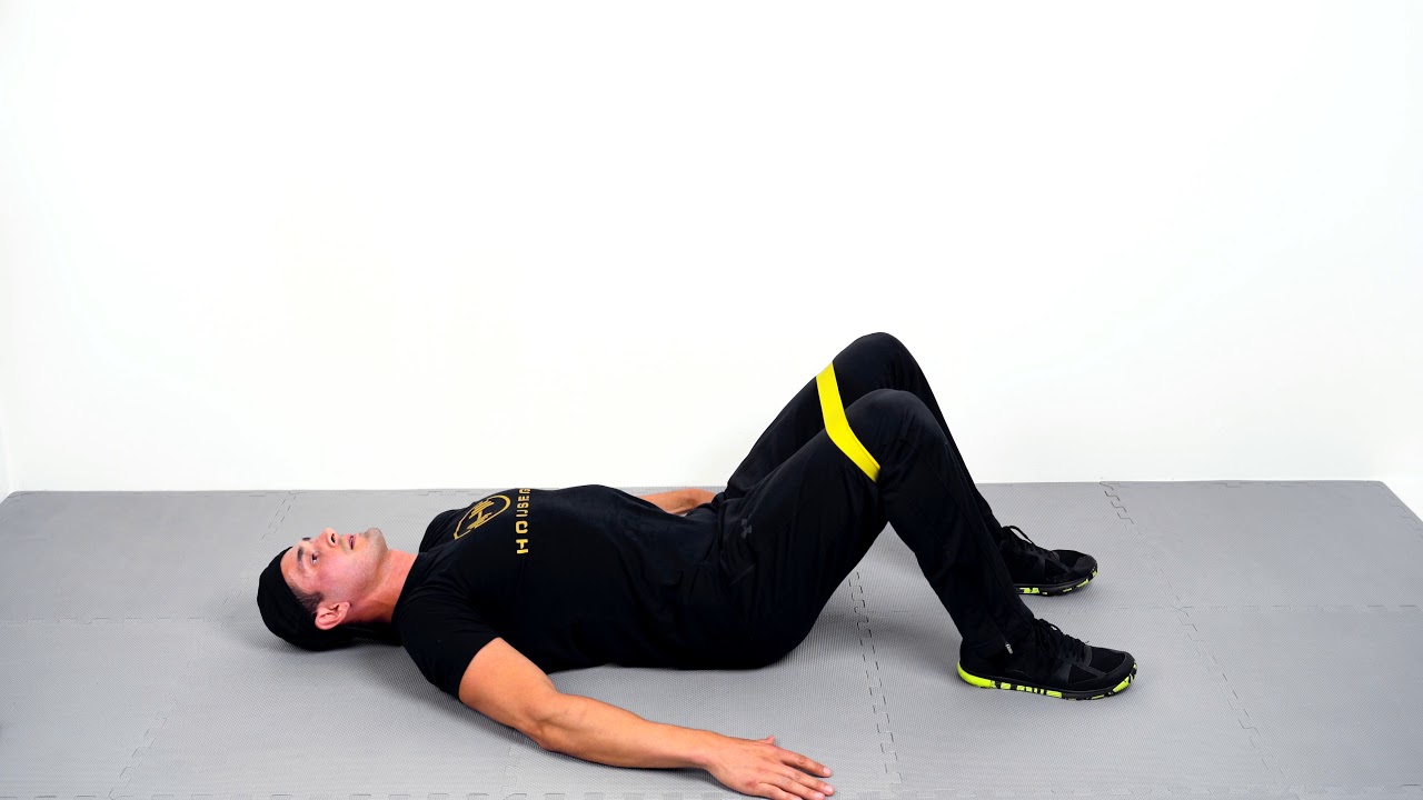 Mini Band Glute Bridge with Abduction - YouTube