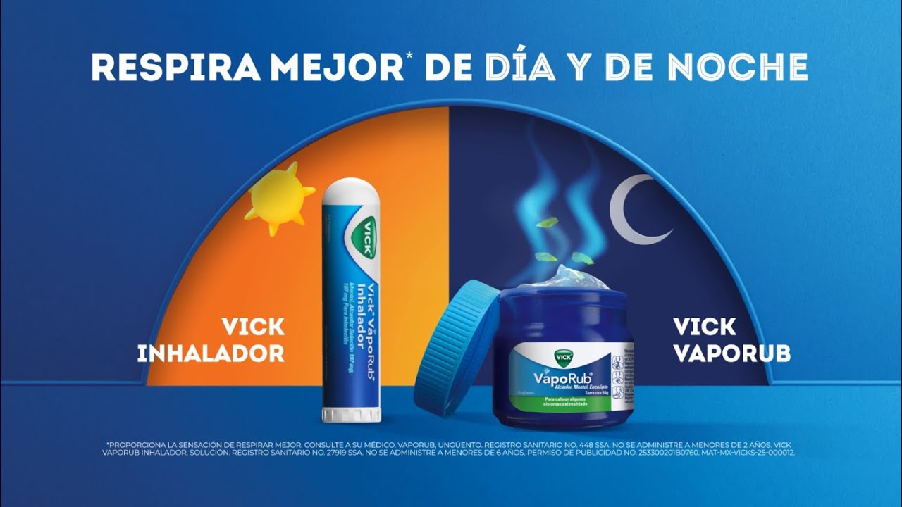 Vick VapoRub y Vick VapoRub Inhalador México | Respira Mejor, Día y ...