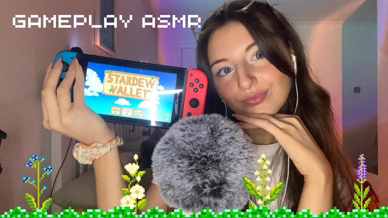 ASMR Stardew Valley gameplay🌾 (screen tapping, button clicking, close ...
