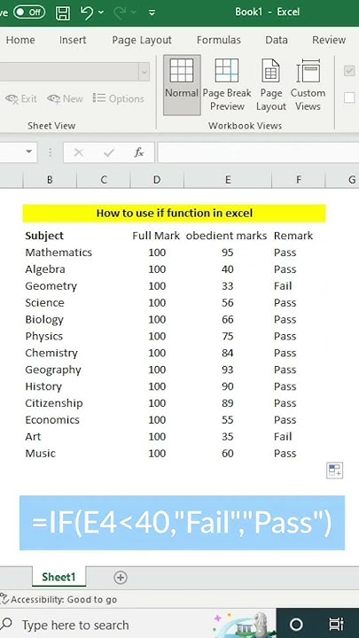 How to use if Function in Excel | Advance Excel Formula | MyExcelGeeks - YouTube