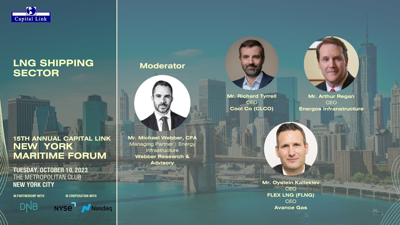 2023 15th Annual New York Maritime Forum - LNG SHIPPING SECTOR - YouTube