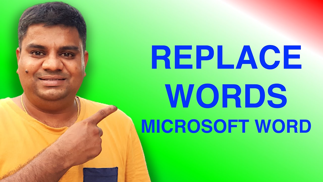 How To Replace Words In Word YouTube How To Replace Words In Word YouTube