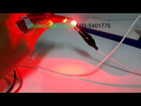 led high power 3w 620 625nm - YouTube