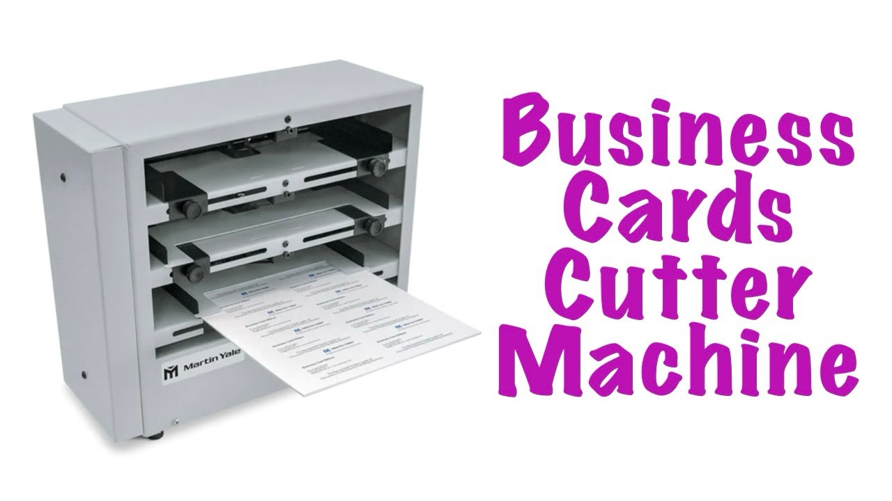 Business Card Cutter for Small Printshop - YouTube
