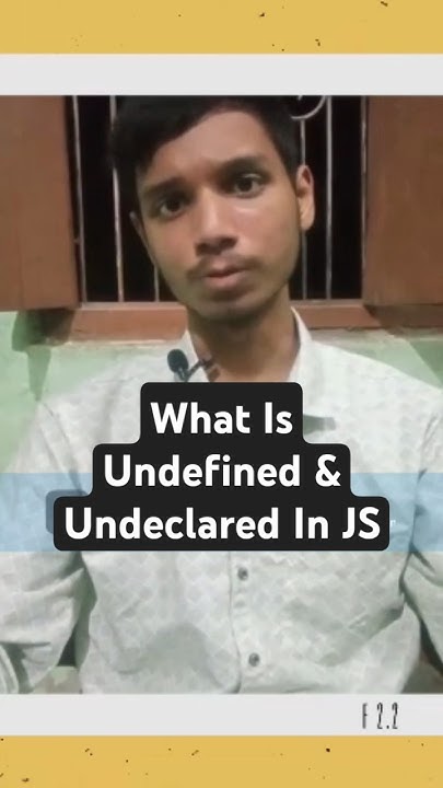 What is Undefined & Undeclared in JavaScript | JavaScript Interview Question Series #shorts # ...