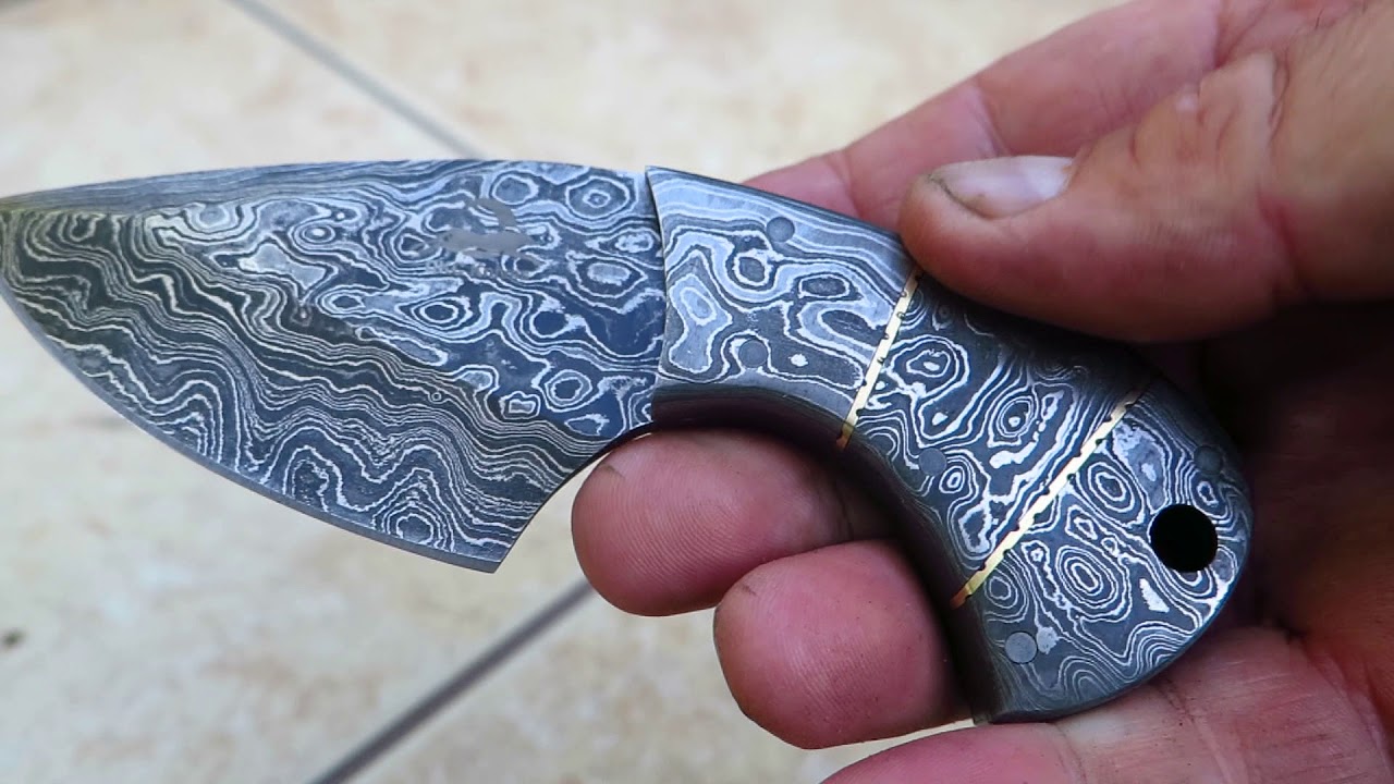 DKC-948 GUPPY SKINNER DKC Knives Custom Hand Made Damascus Hunting ...