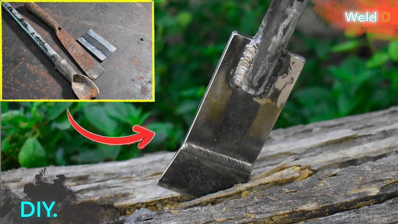 Making high quality shovel with scrap. - YouTube
