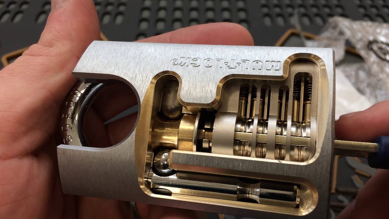 Custom Mul-T-Lock Padlock Cutaway For Papa Gleb - YouTube