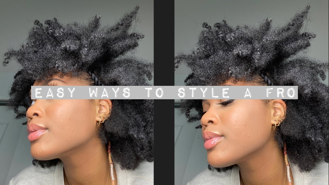 8 Easy Ways to Style a Fro - YouTube