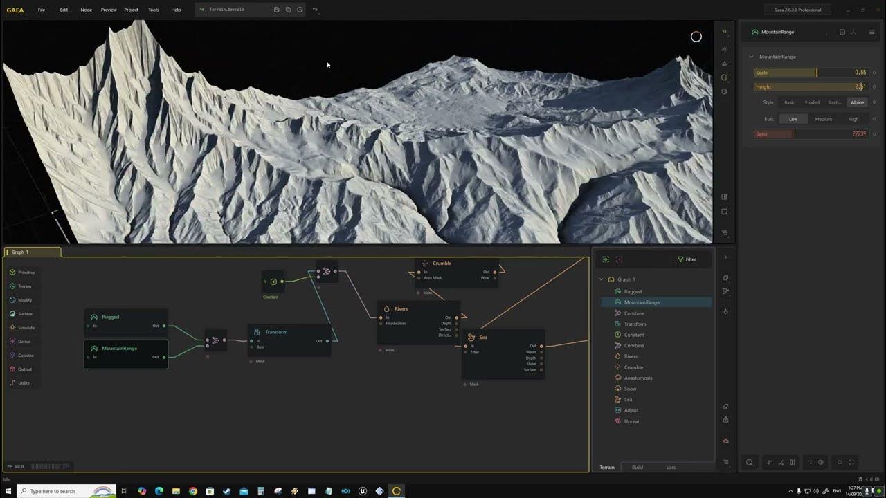 Jarl's Favour. Unreal Engine UE5.3 Indie Dev Log #6. Nordic Adventure Gamemaking using Gaea 2.0 ...