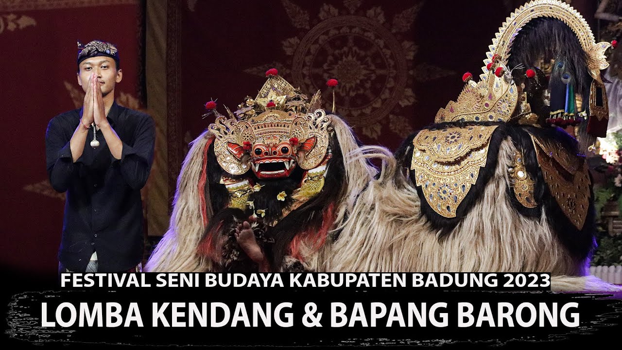 LOMBA KENDANG & BAPANG BARONG | FESTIVAL SENI BUDAYA BADUNG 2023 - YouTube