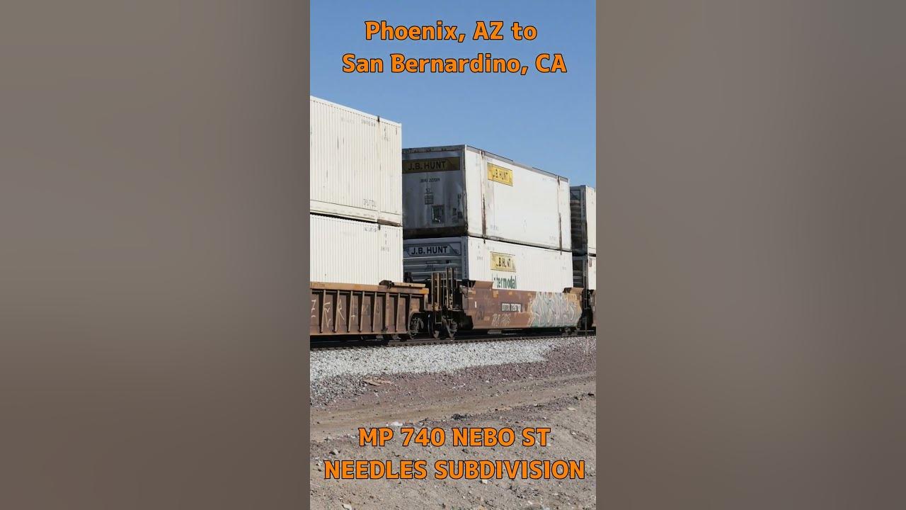 BNSF 6568 WB Q-PHXSBD Phoenix, AZ to San Bernardino, CA 12-29-2024 - YouTube