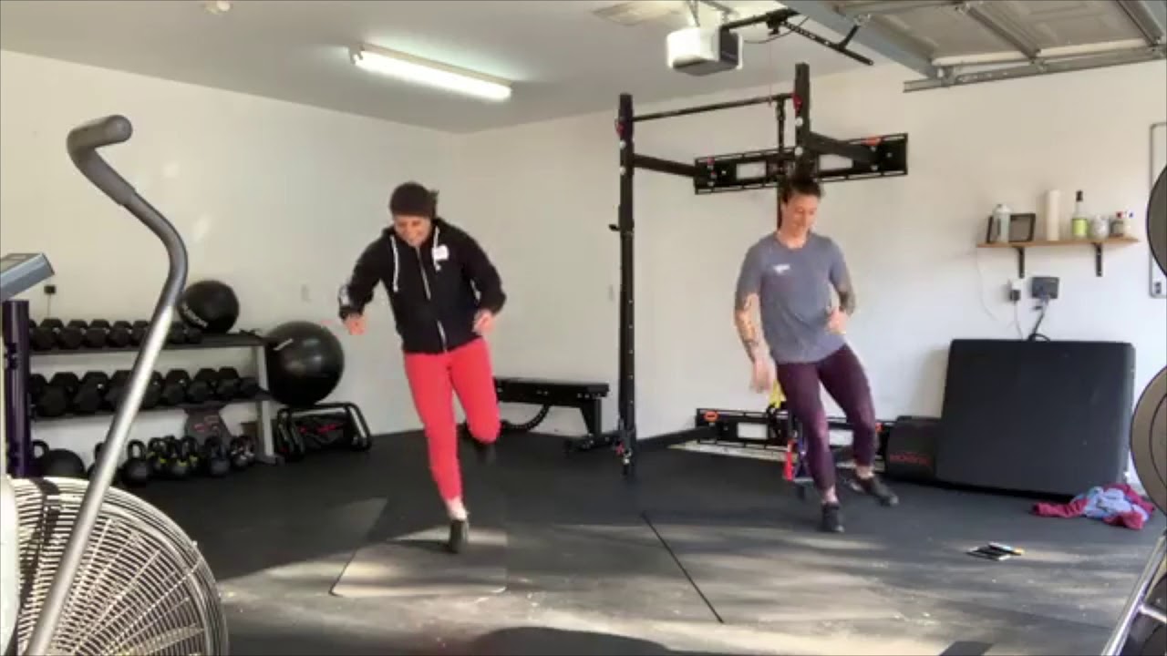 Legs Hops side to side - YouTube