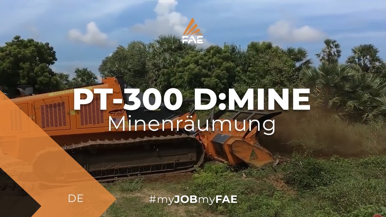 FAE PT-300 D:MINE - Bodenvorbereitung im Arbeitsbereich des HALO Trust ...