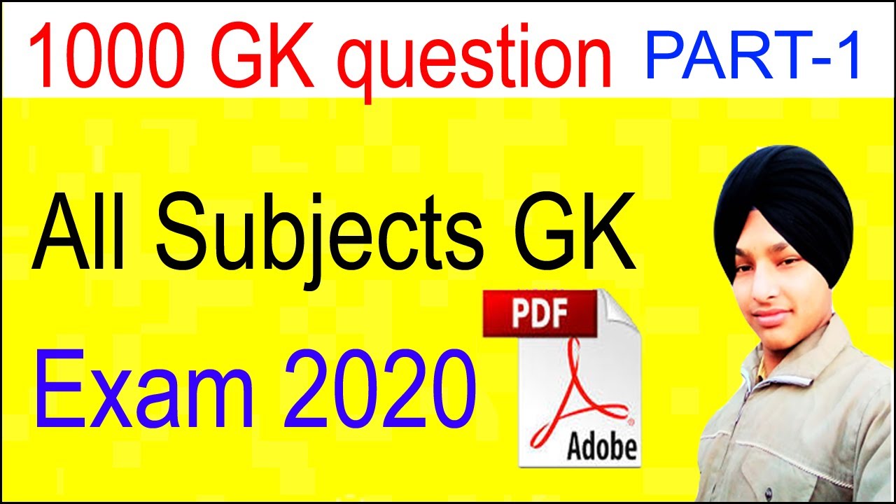 All subjects Gk 2020 | Gk hindi 2020 | General knowledge 2020 | Gk quiz ...