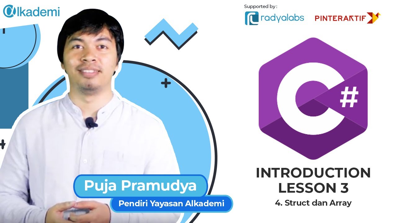 Introduction to C# | Lesson 3 - 4. Struct dan Array - YouTube