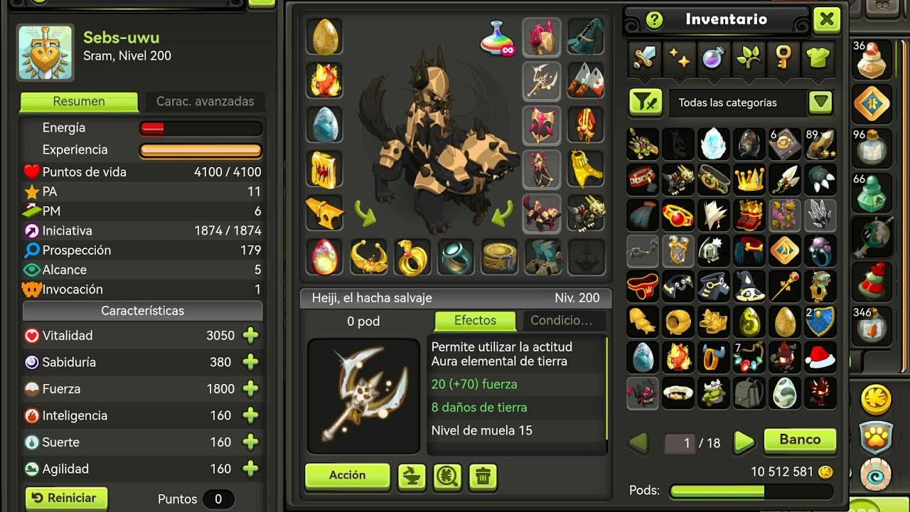 [DOFUS TOUCH] SRAM 1800 EN FUERZA - YouTube