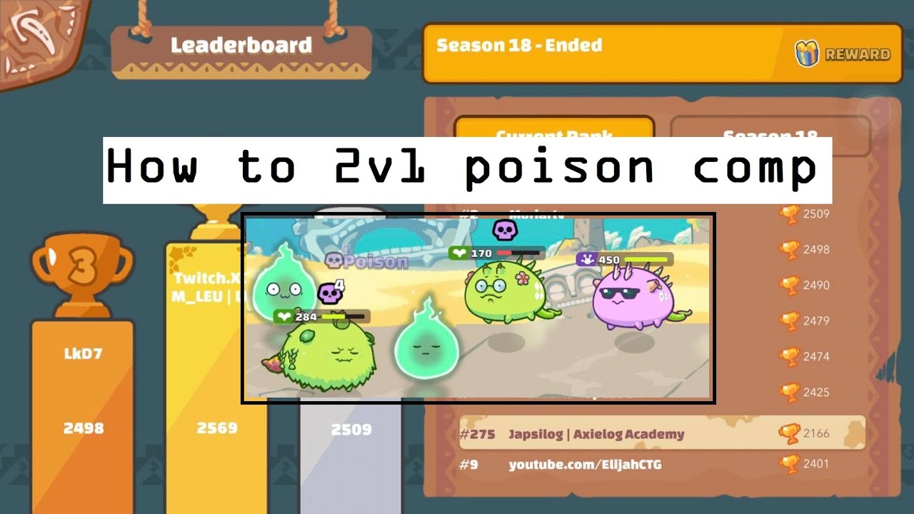 Axie Infinity | How to 2v1 POISON META USING TANK - YouTube