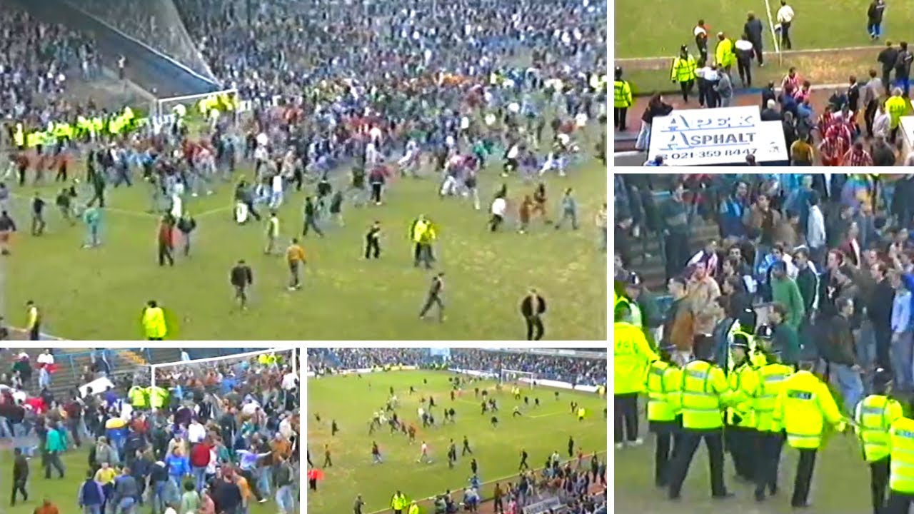 Birmingham City v Stoke City Pitch Invasion - YouTube