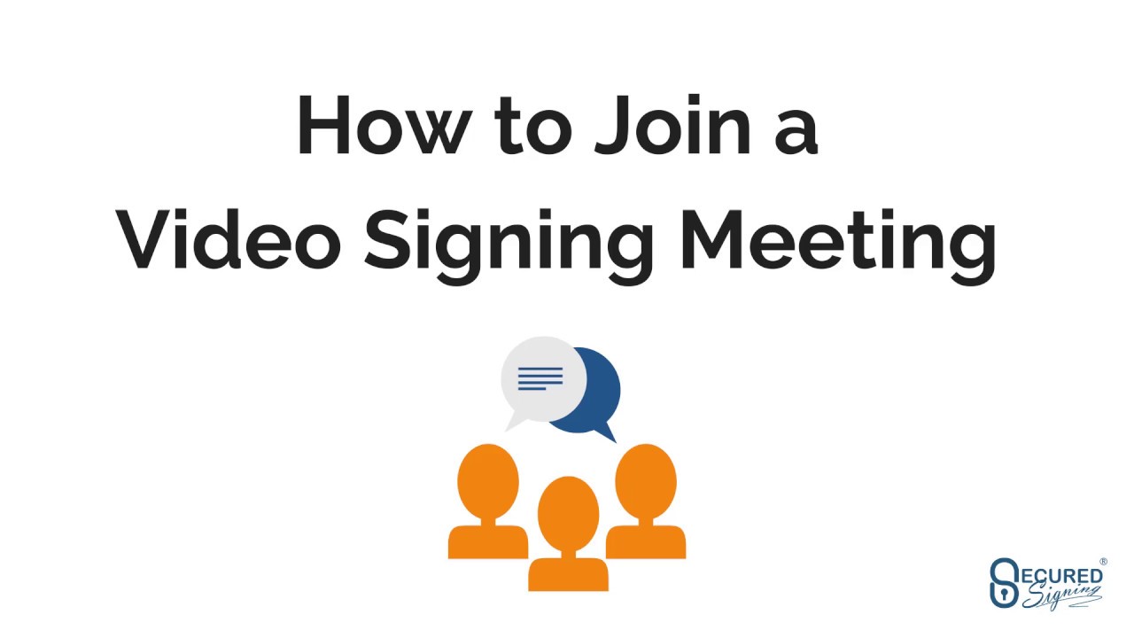 How to join a Video Signing Meeting - YouTube