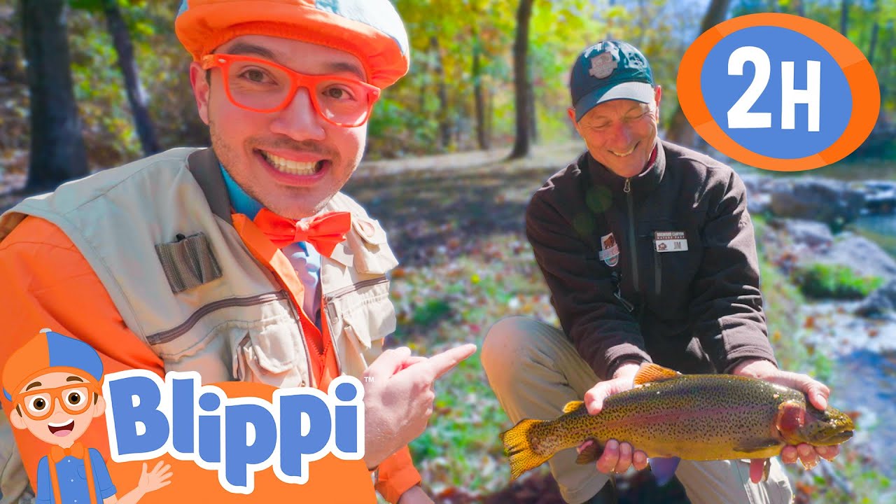 Blippi Catches A REAL BIG FISH! + More | Blippi and Meekah Best Friend ...
