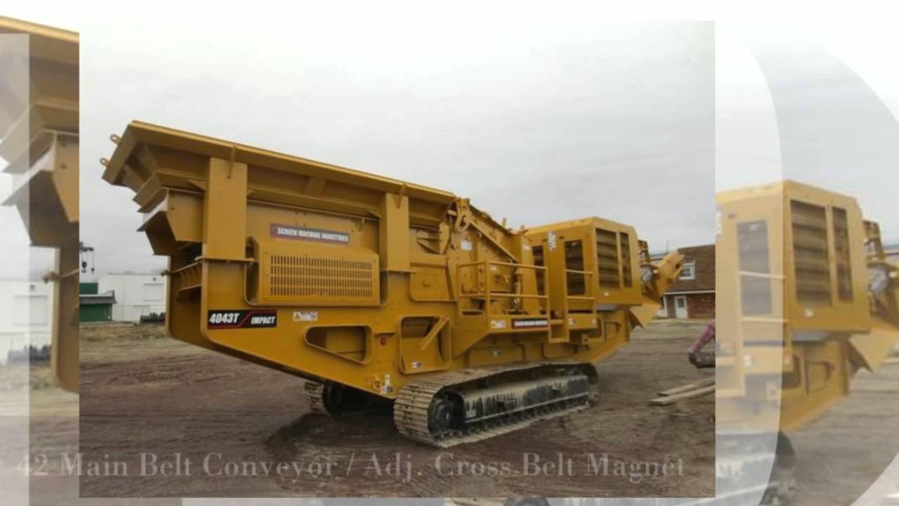 2014 Screen Machine 4043T Crusher - YouTube