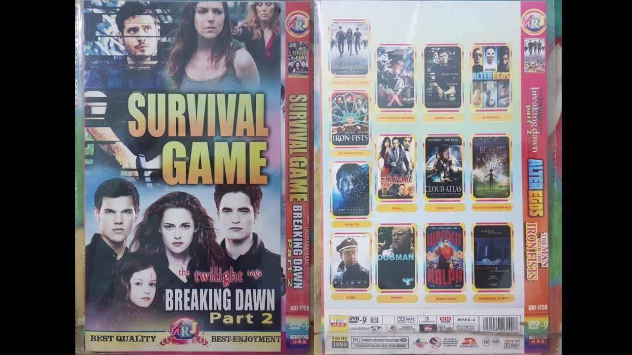 Survival Game The Twilight Saga Breaking Dawn Part 2 DVD Menu 2019 ...