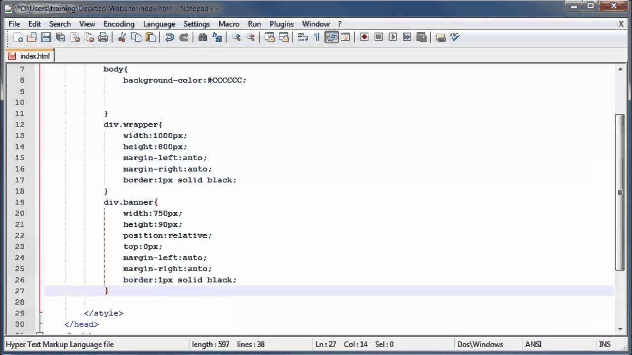 1.6 HTML5 and CSS3: Adding a Banner and Navigation Bar - YouTube