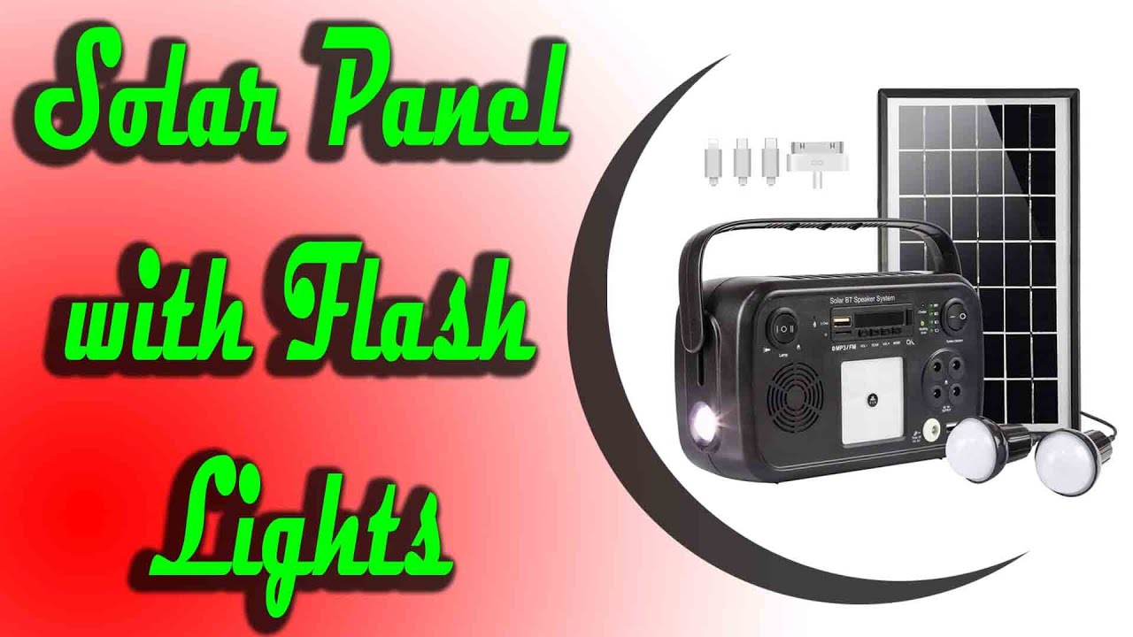 Portable Solar Generator with Solar Panel with Flashlight | The Climax ...