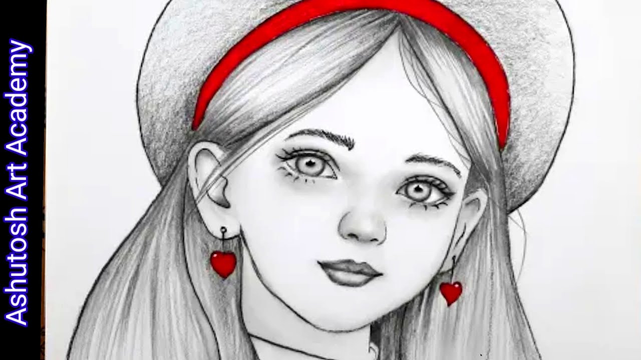 How to draw a traditional Girl withbeautiful saree|| Pencil sketch ...