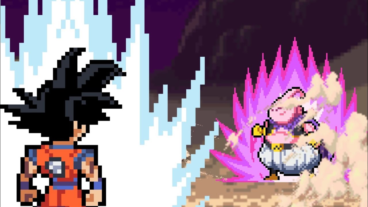 Goku vs Buu - Sprites animation - YouTube