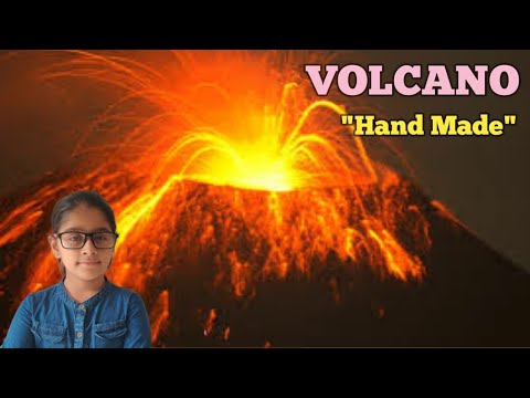 Volcano Eruption || How to make working model of Volcano Eruption ...
