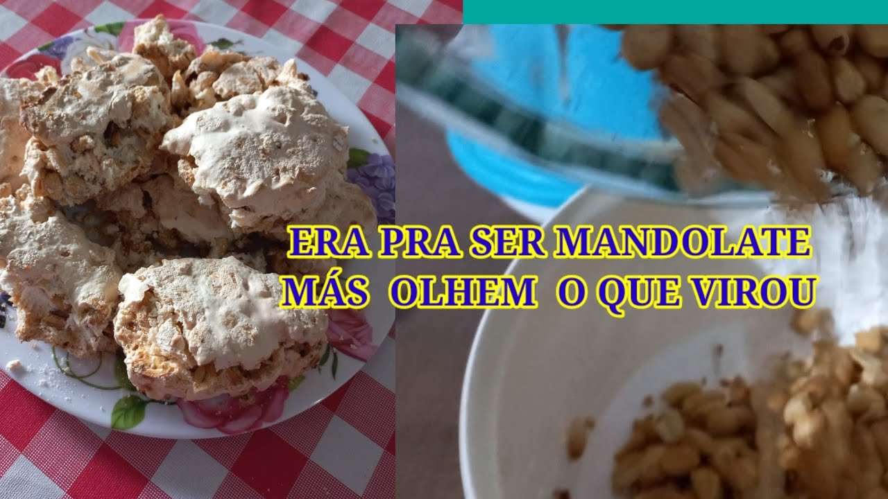 #mandolate#suspiro#tentei fazer o doce mandolate, /más virou ... - YouTube