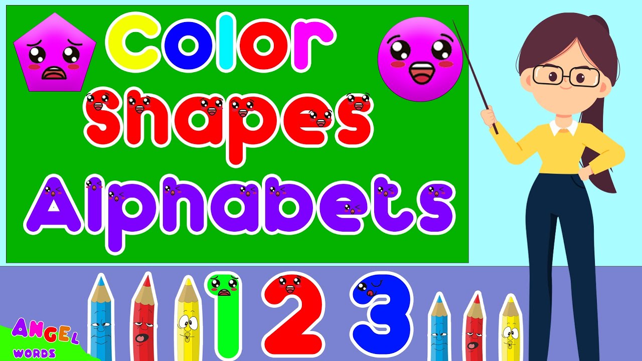 Learn ABC Phonics Shapes Numbers Colors Toddler Learning Videos For 3 ...