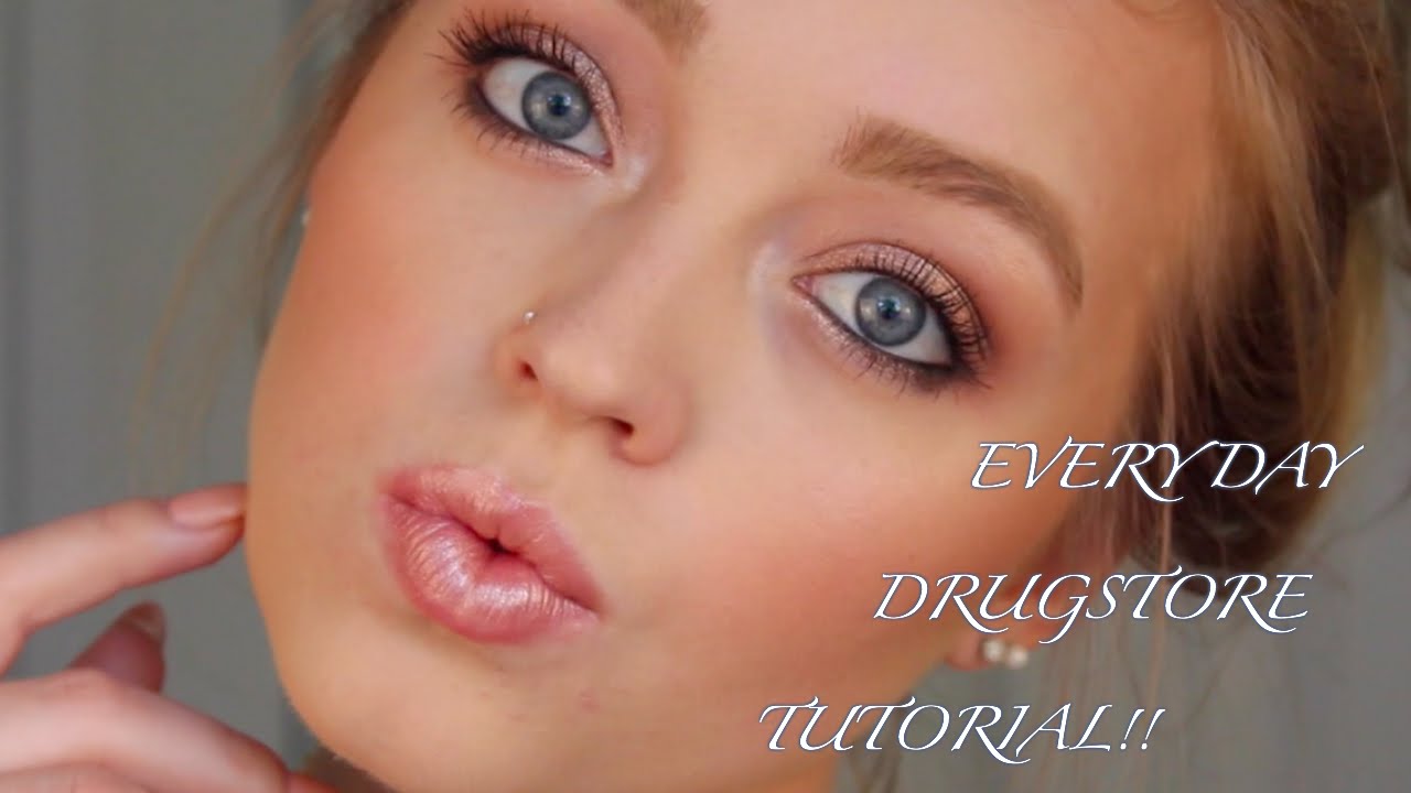 Everyday Drugstore Makeup Tutorial | 2016 - YouTube