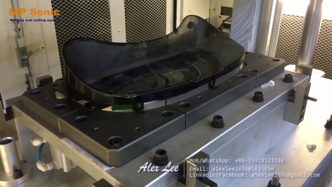 Automotive instrument lens welding by vibration welder - YouTube