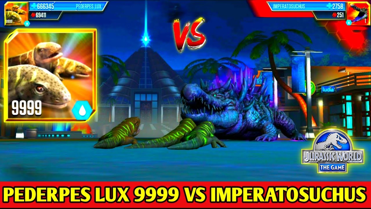 PEDERPES LUX LEVEL 9999 VS IMPERATOSUCHUS (BOSS EVENT) || JURASSIC ...