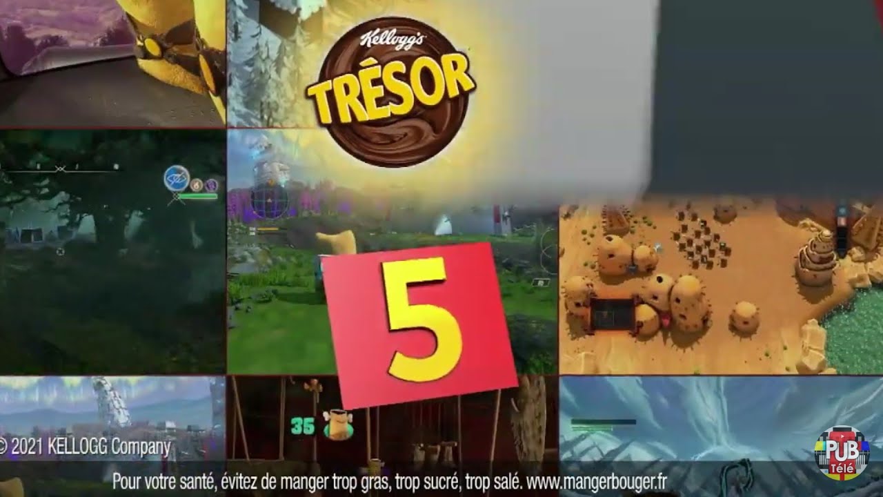 Trésor Kellogg's - Crazy bon "Top 10 choco attaques - n°5" Pub 10s ...
