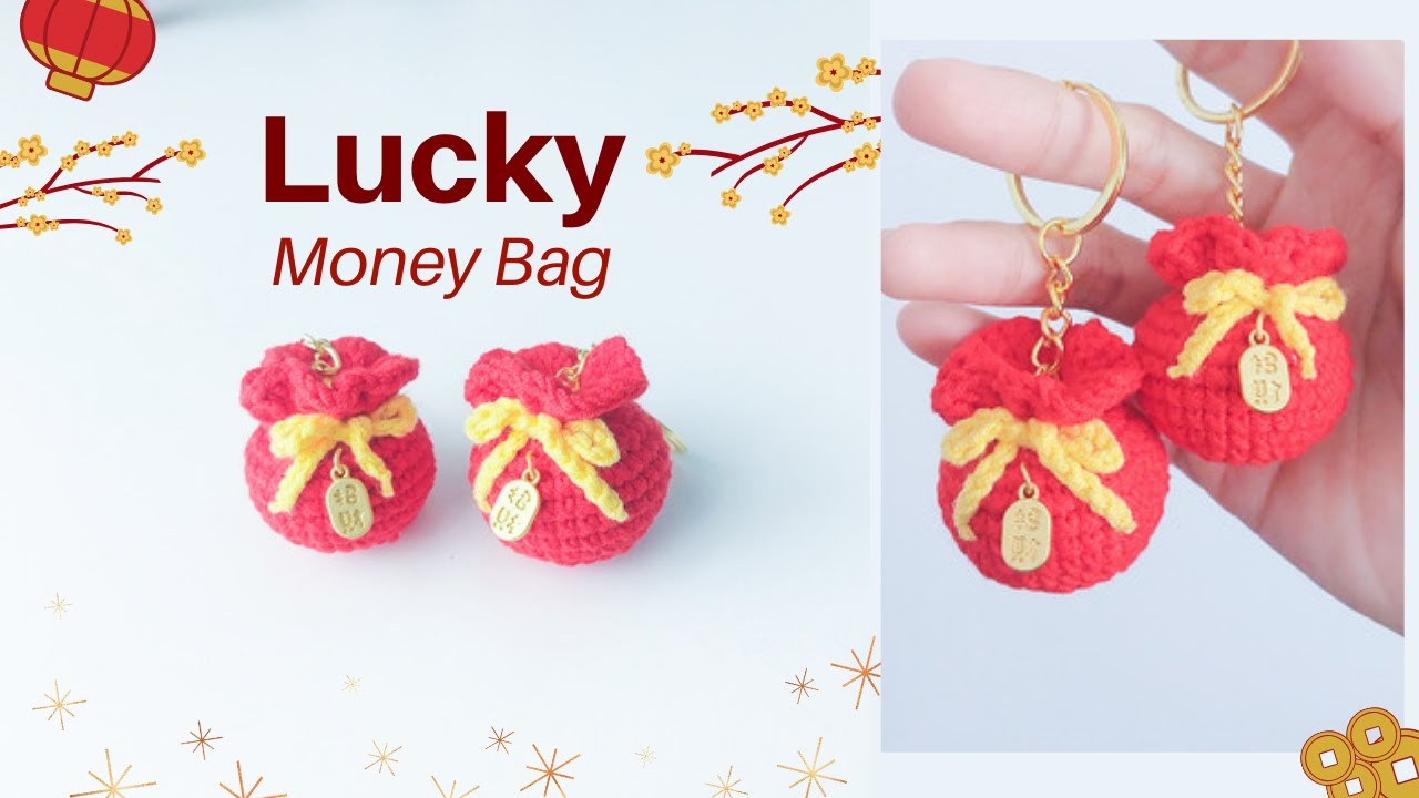 Crochet Lucky Money Bag - Happy Lunar New Year | NHÀ LEN - YouTube