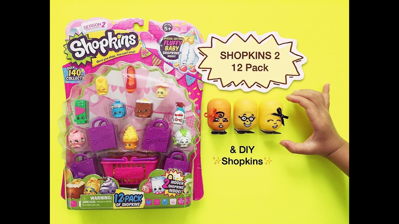 🌟UNBOXING SHOPKINS: Season #2 - 12 PACK & MODELING CLAY SHOPKINS - YouTube